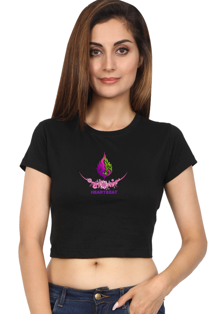 HEARTBEAT crop top for women – Fashion Graphix